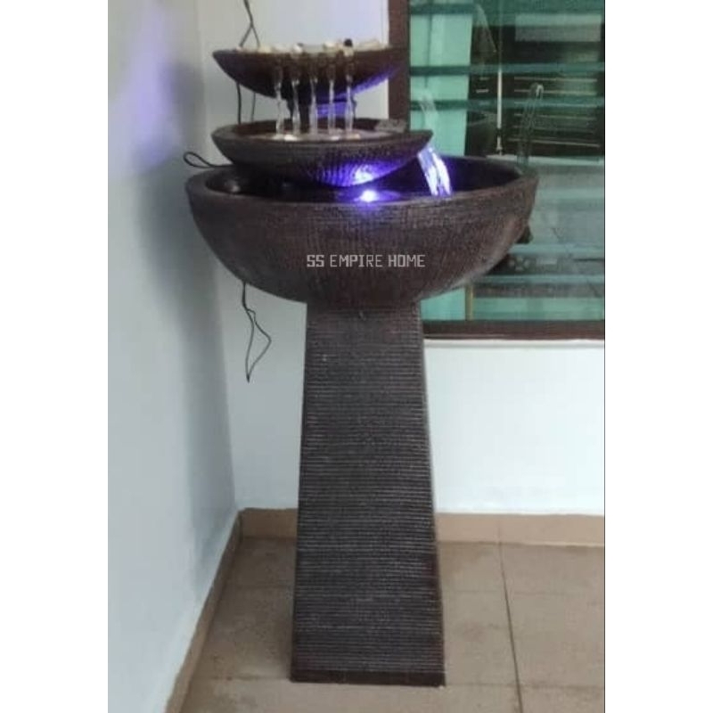 S116 Brown Feng Shui Water Fountain Pond Kolam Air Pancut Sandstone ...