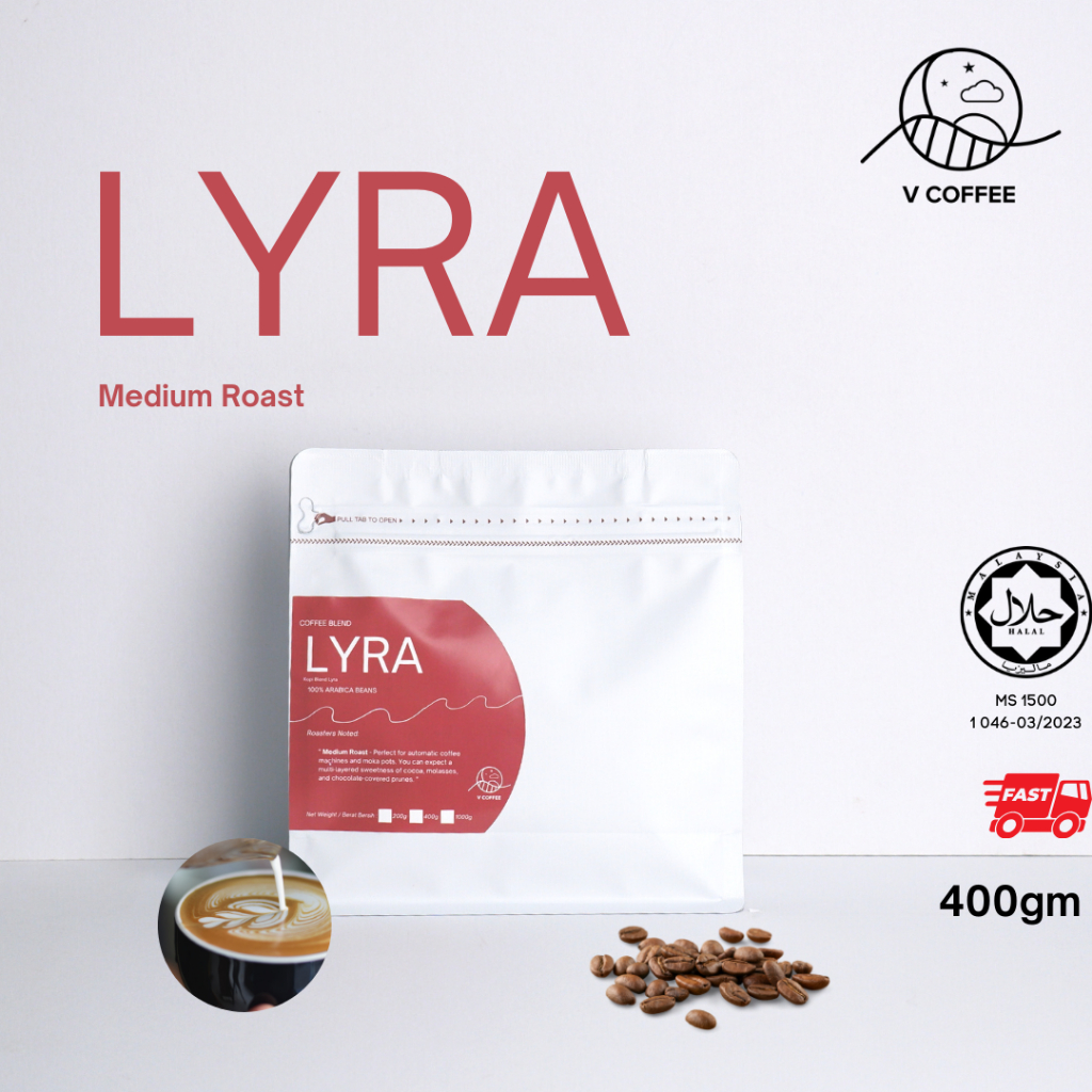 V Coffee - Lyra (Medium Roast) 200g/400g Arabica Coffee Bean | Shopee Malaysia