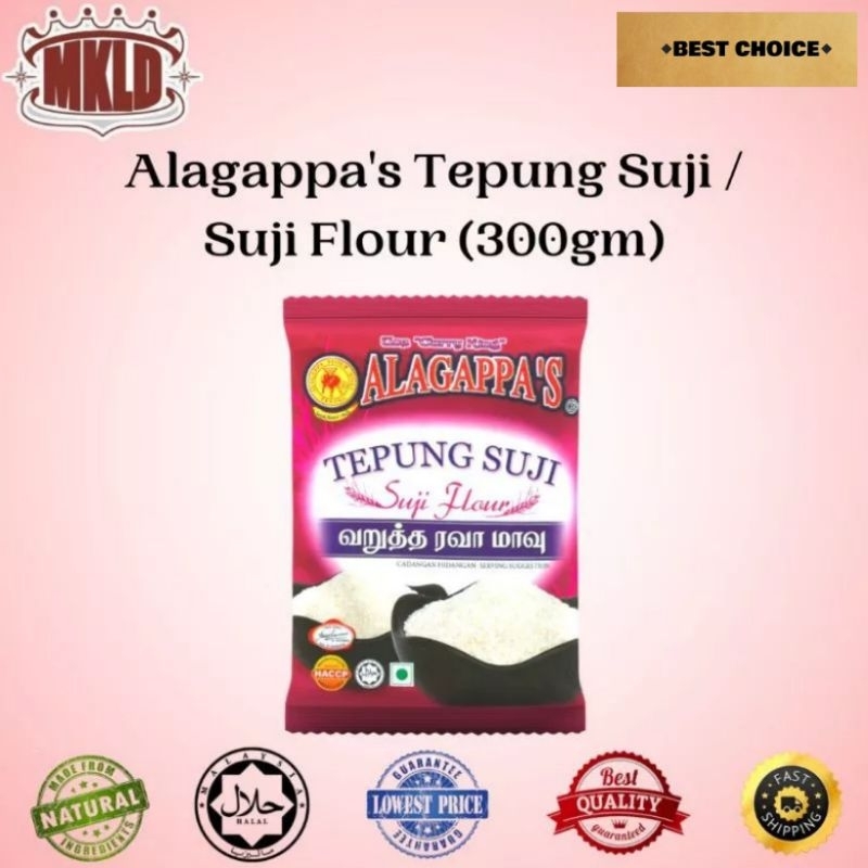 Alagappa'sabbat Tepung Suji ( roasted rava flour ) 300gm | Shopee Malaysia