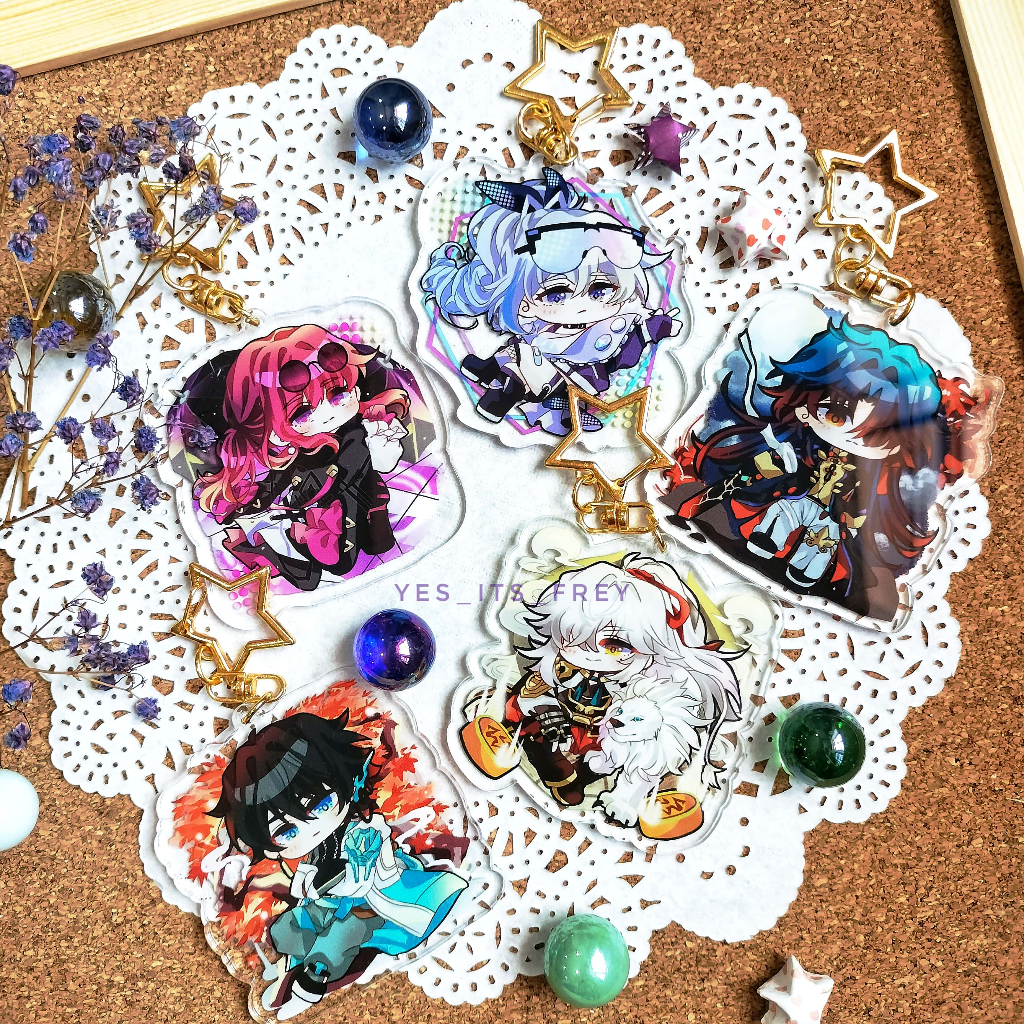 Honkai Star Rail Acrylic Keychain - Kafka Blade Dan Heng Jing Yuan ...