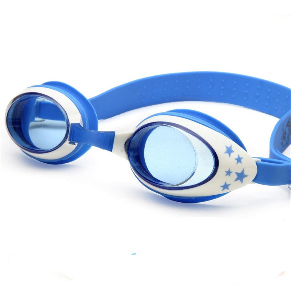 5-13 Years Boys Girls Swimming Goggles Blue Pink Silicone Frame Anti ...