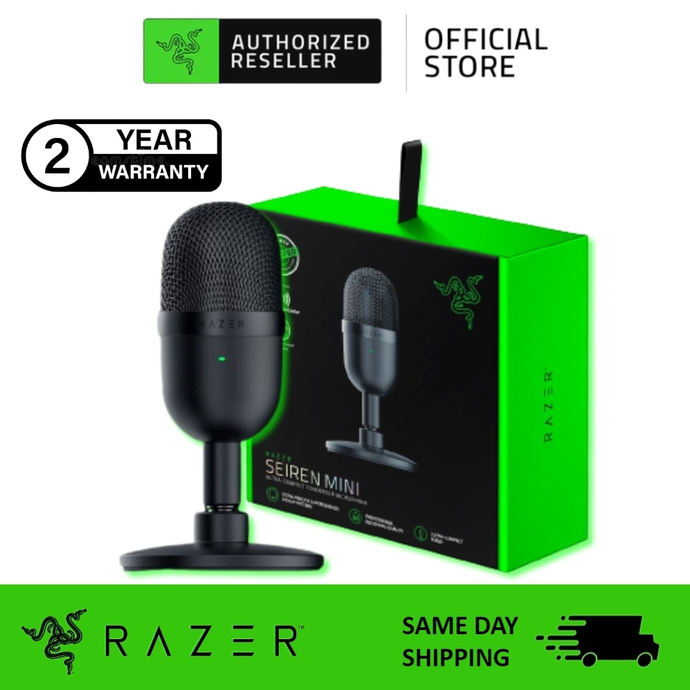 Razer Seiren Mini Ultra Compact Condenser Portable Gaming Microphone ...