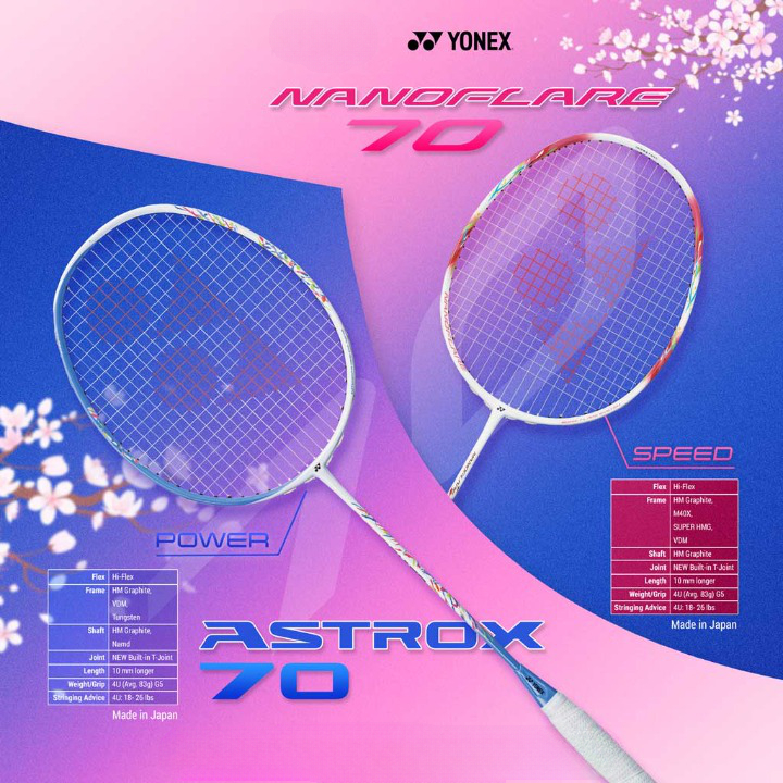 YONEX Astrox 70 / Nanoflare 70 FREE BAG (100%Original) Made In Japan ...