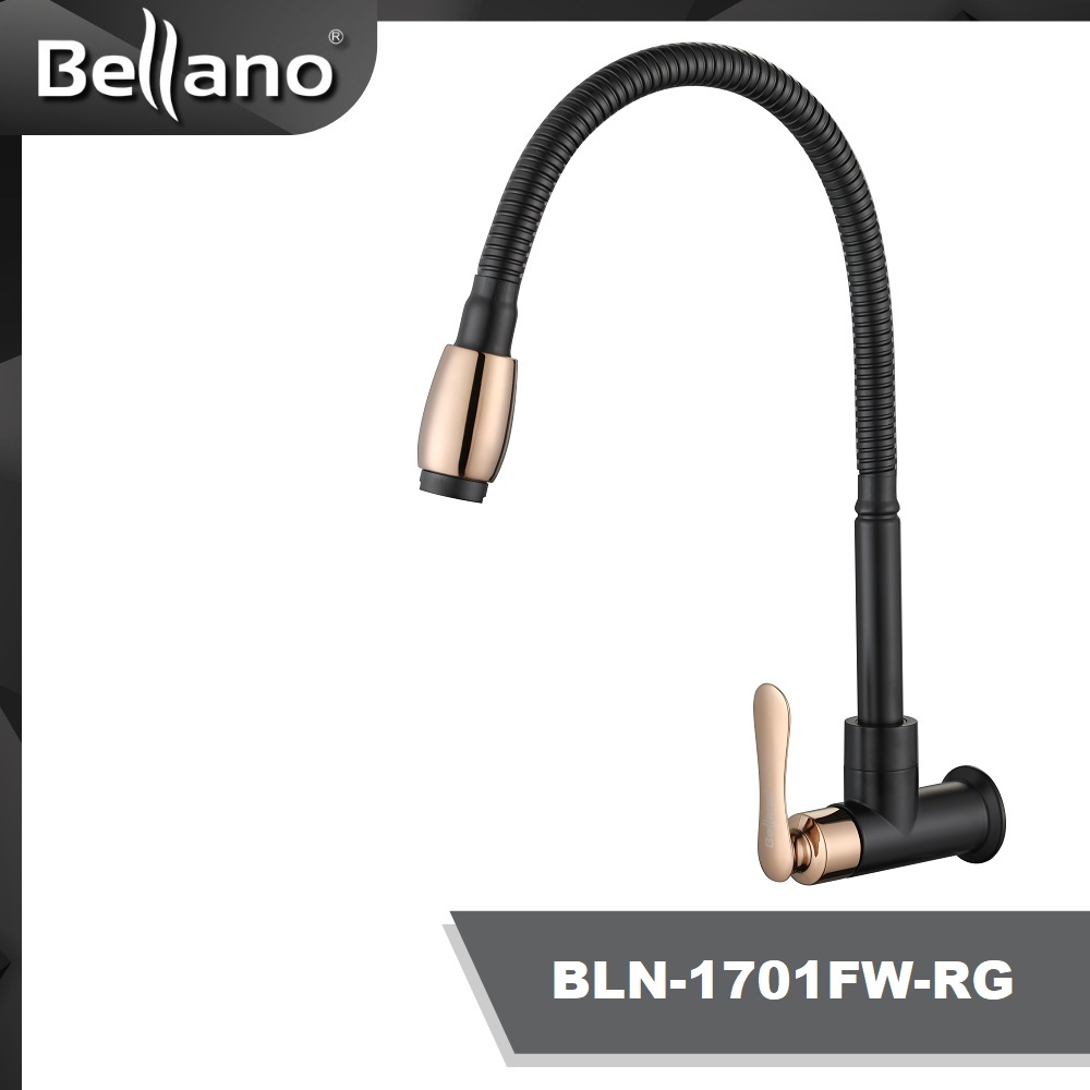 BELLANO Kitchen Wall Sink Cold Tap with Adjustable Neck BLN-1701FW-RG ...