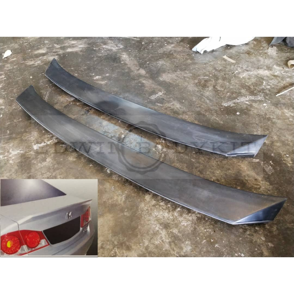 Honda Civic FD Modulo Spoiler Bodykit PU Rear Wing PU Material 2008 ...