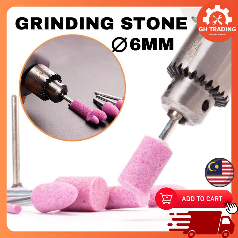 6mm Mounted Stone Burr Grinding Head Grinder Burr Abrasive Polishing ...