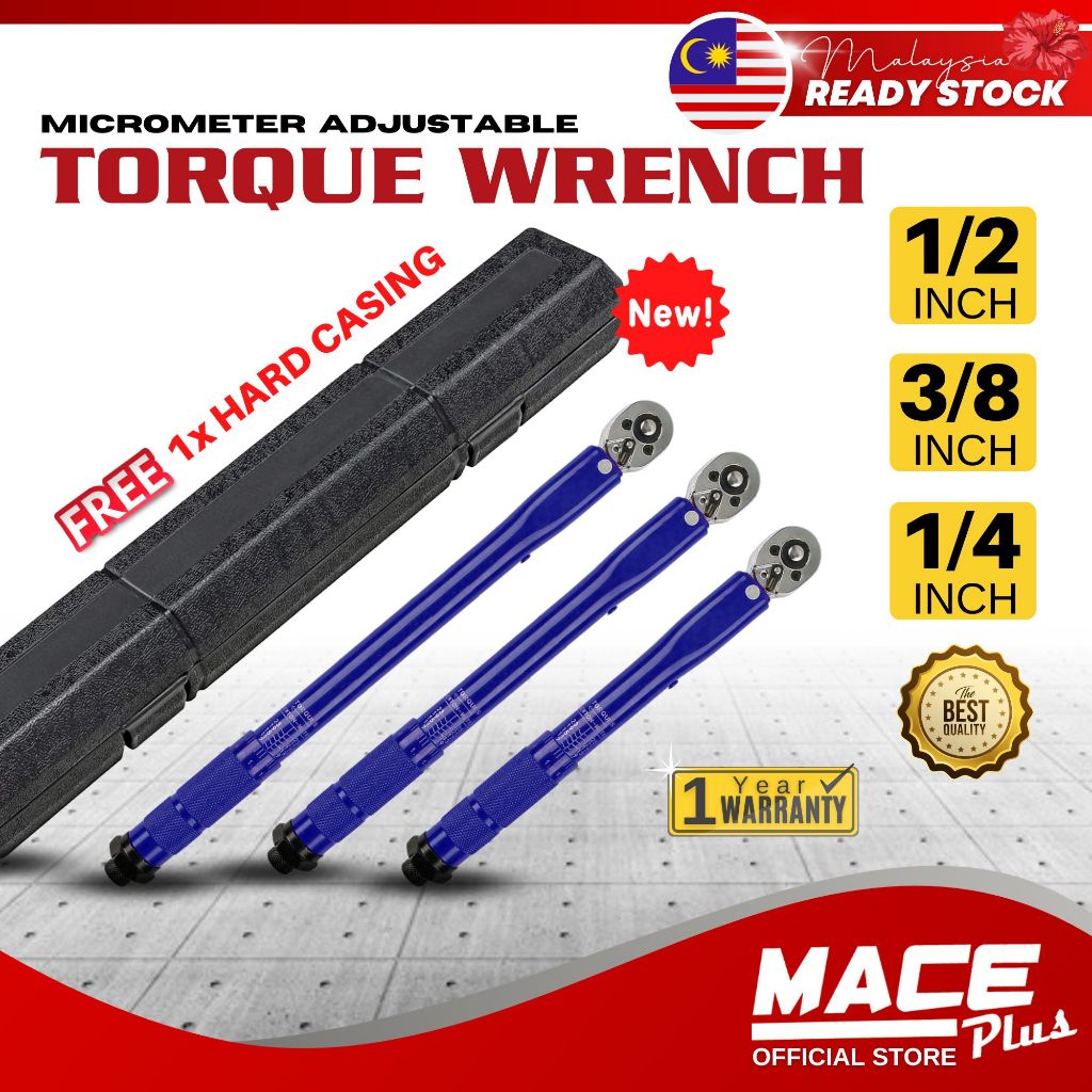 Driver Click Adjustable Micrometer Blue Handle Torque Wrench Torque ...