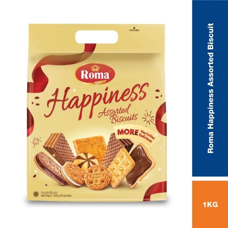 Roma Happiness Assorted Biscuits 1kg [36 sachets] | Shopee Malaysia