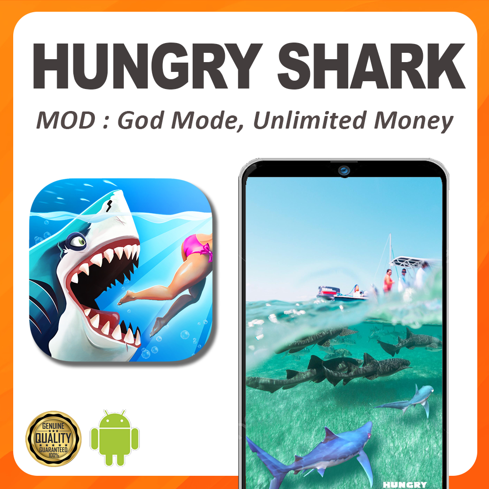 Hungry Shark World MOD APK FOR ANDROID 📱[ LIFETIME PREMIUM]📱[NO VIRUS]📱[100% WORKING] | Shopee ...