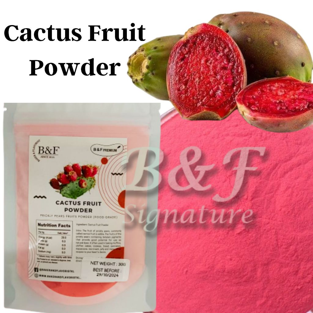 Prickly Pear Fruit Powder 100g 仙人掌果粉 Pinky Cactus Fruit Serbuk Cactus ...