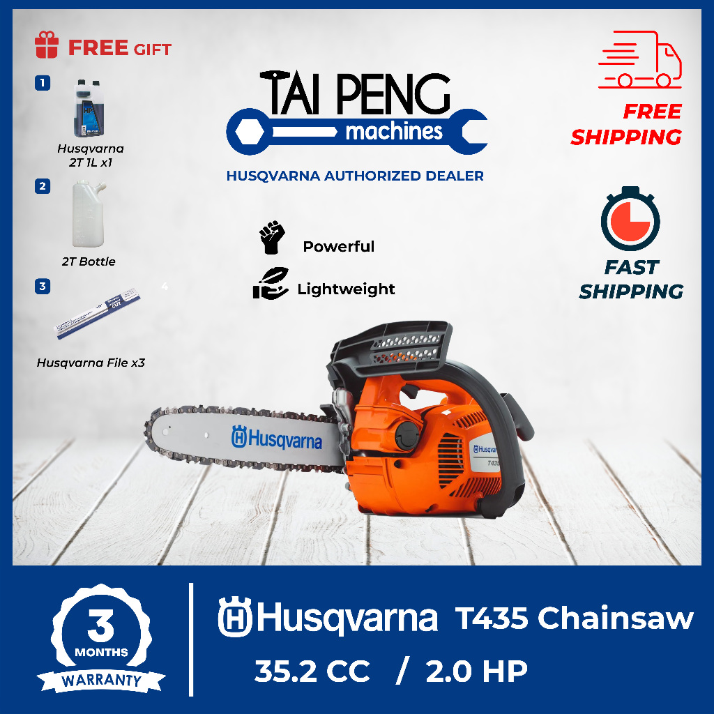 Husqvarna T435 Chainsaw 14inch | Shopee Malaysia