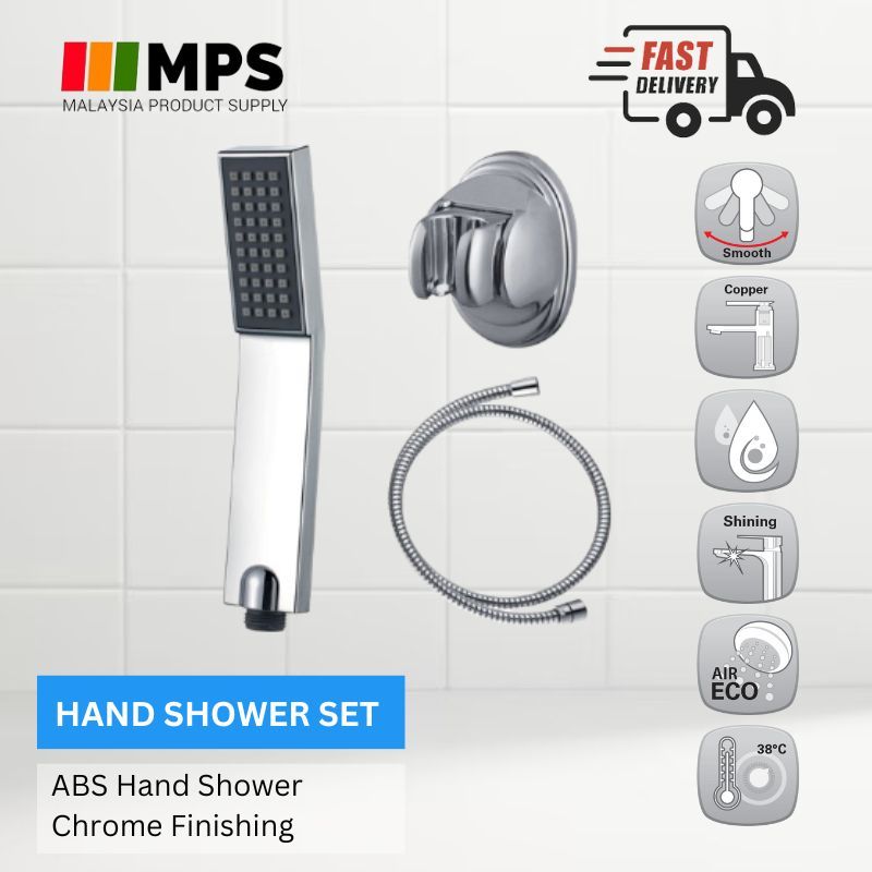 EURO SINGLE FUNCTION HANDSHOWER SET SQUARE DEISGN | Shopee Malaysia