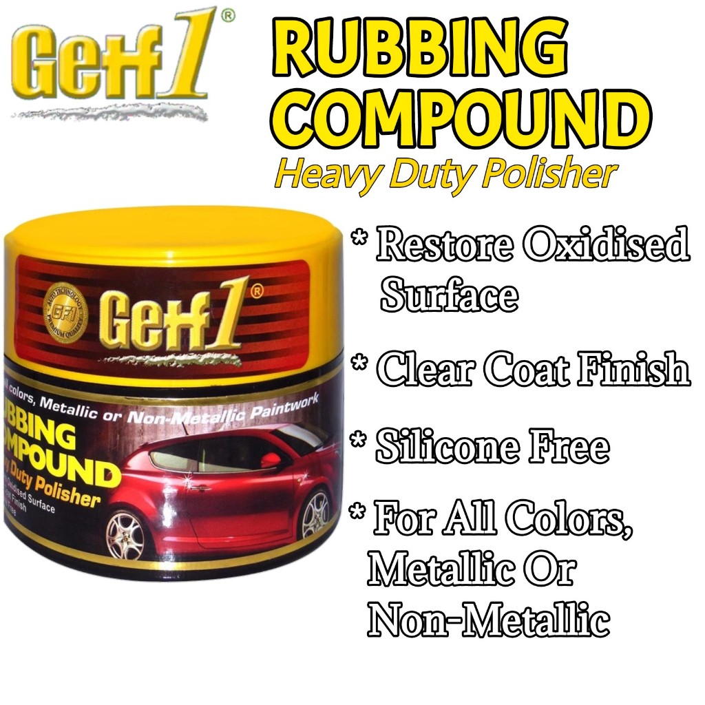 Getf1 Rubbing Compound 250g G3 cut paste heavy duty polisher pre-wax ...
