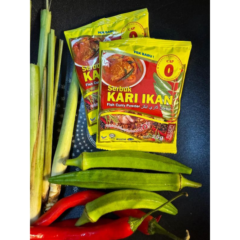 Serbuk Kari Ikan@Rempah kari Ikan Cap O(resepi Tradisional | Shopee ...