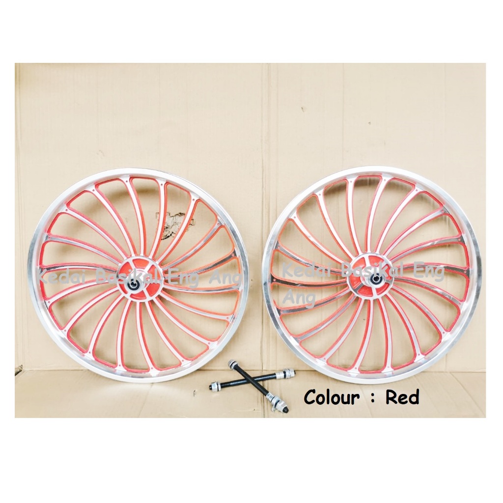 Sport Rim 18 batang sesuai untuk basikal size 20"x1.35/1.75/1.95/2.125 ...