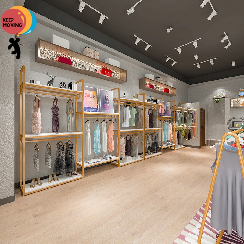 Double Layers Clothes Hanging Display Rack Rak Paparan Pakaian Fashion ...