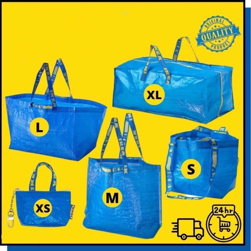 [TOP 1 SALE] ORIGINAL Blue Bag Laundry Carrier Recycle Reusable Beg ...