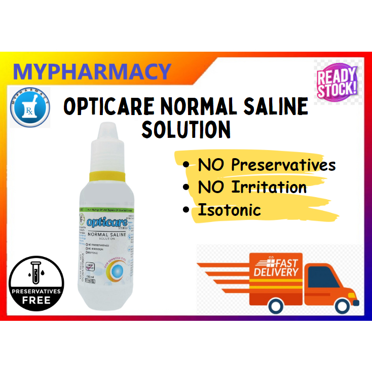 OPTICARE NORMAL SALINE SOLUTION 120ML X2 | Shopee Malaysia