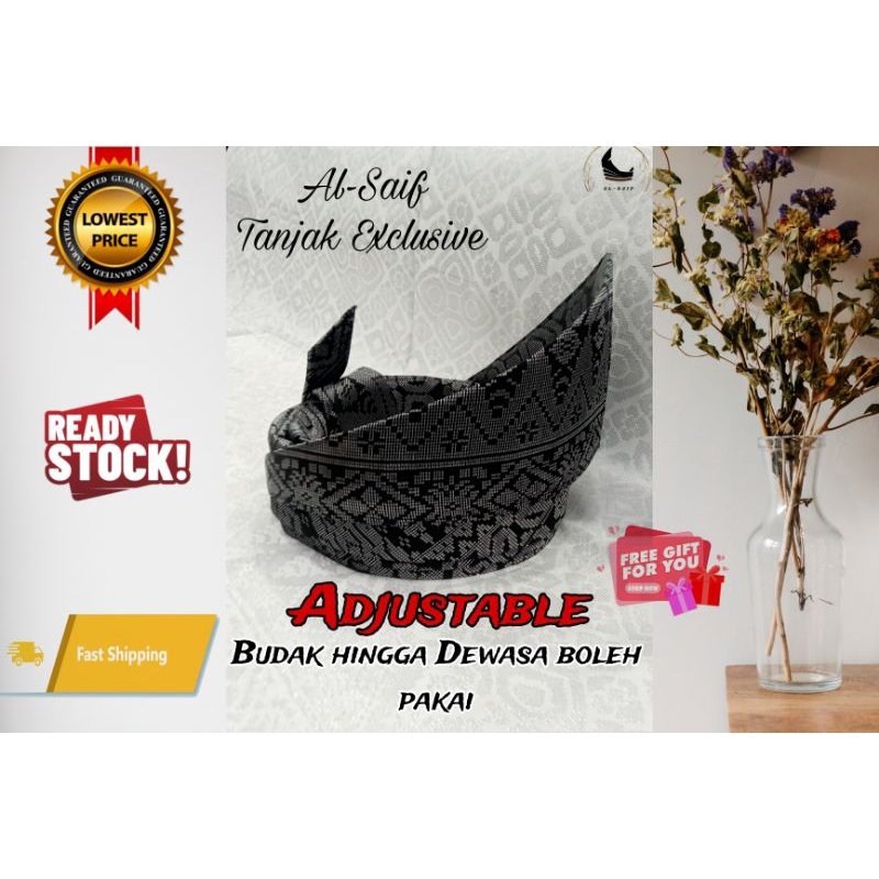 Tanjak Melayu Full Songket Premium(Dewasa/Budak) Ready Stock | Shopee ...