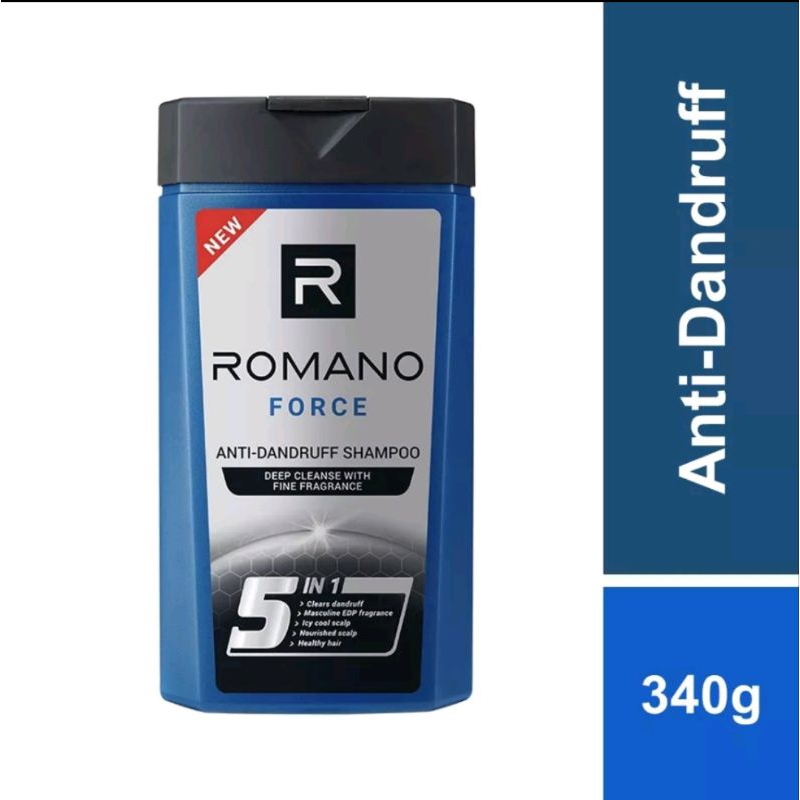 Romano 5-In-1 Anti-Dandruff Shampoo 340ml-EXP 12/24 | Shopee Malaysia