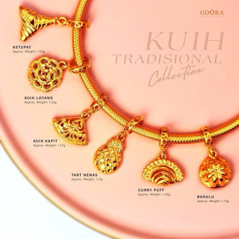 Niza Dora Gold Gdora Curry Puff Karipap Dangle | Shopee Malaysia