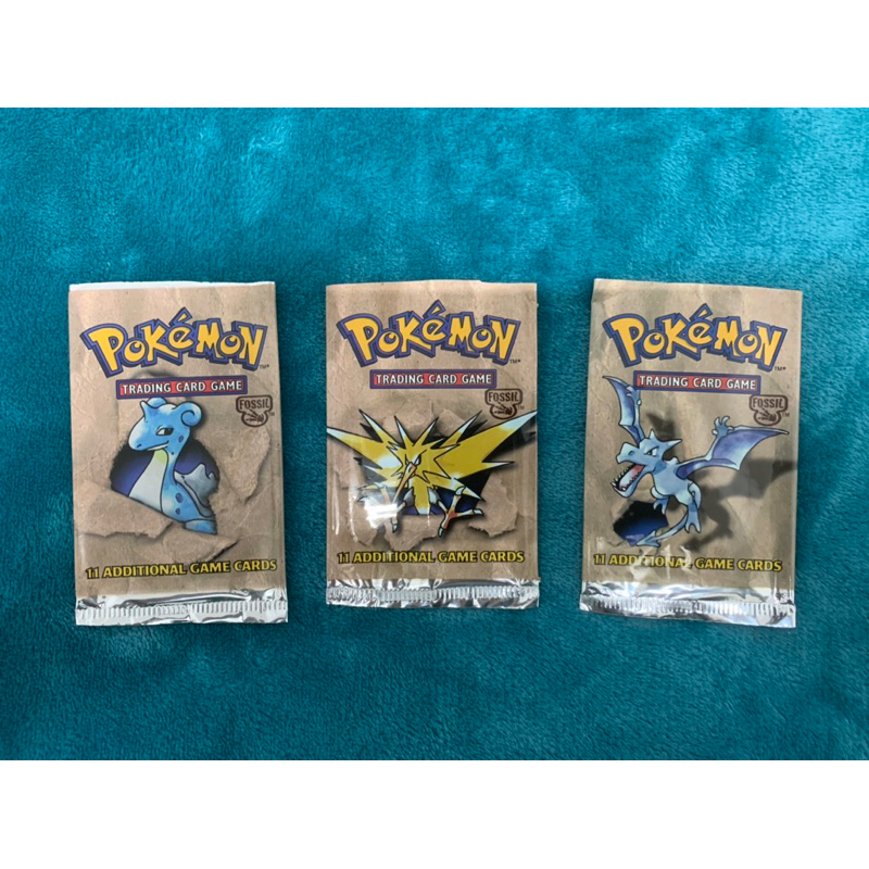 Pokemon TCG Vintage Fossil Empty Booster Pack Artset. | Shopee Malaysia
