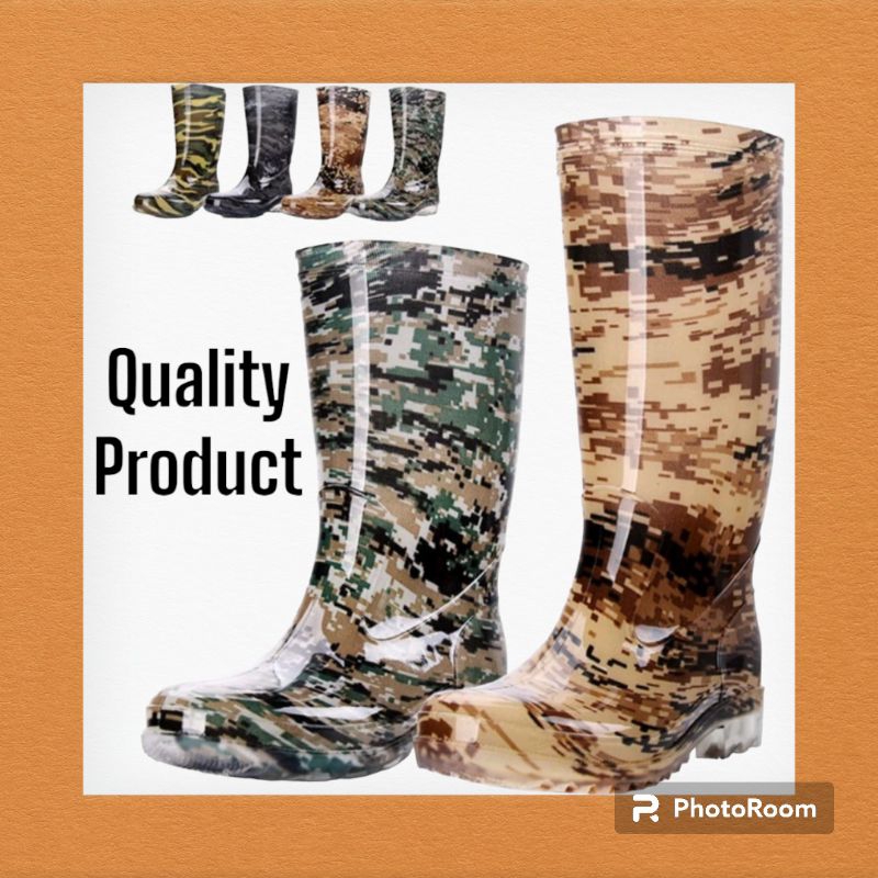 Kasut sawah bendang lelaki tinggi 38cm/Kasut kebun/High quality men ...