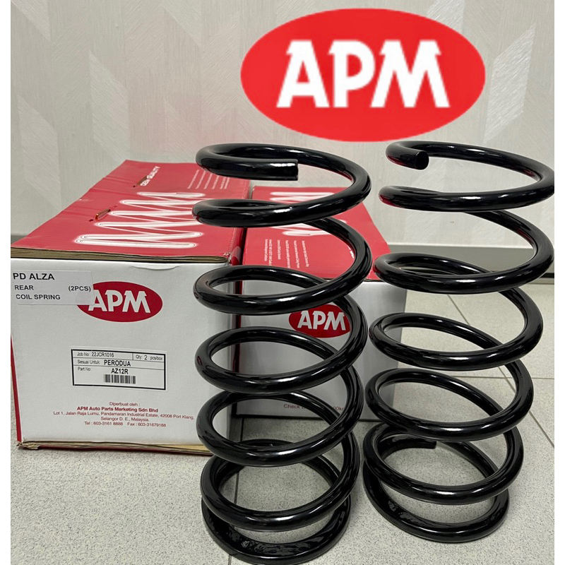 Apm Perodua Alza 09’-21' Standard Coil spring Front set(2pcs) | Shopee ...