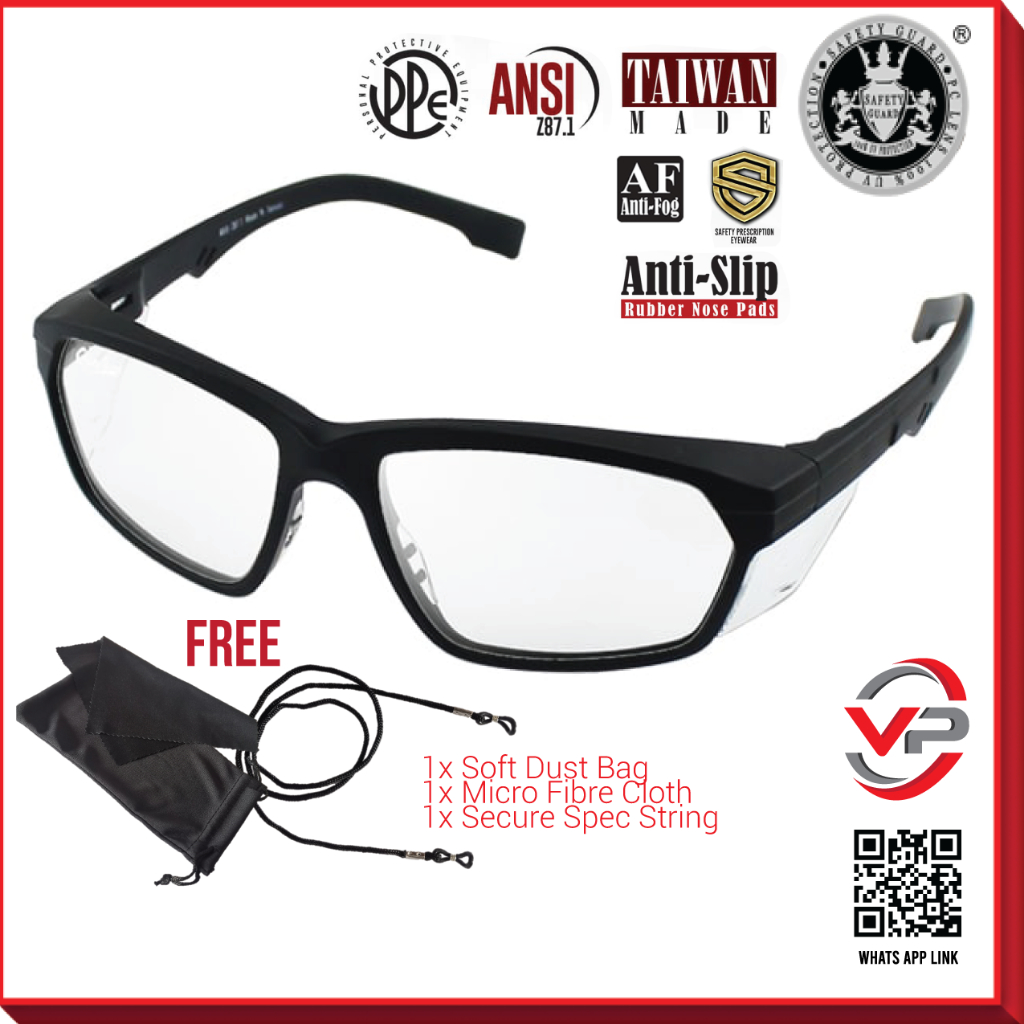 SAFETY GUARD S-213 RX PRESCRIPTION GLASSES S213 SPEC SAFETY ANSI Z87 ...
