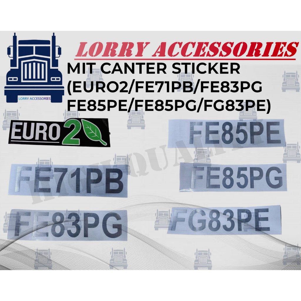 MIT CANTER STICKER (EURO2/FE71PB/FE83PG/FE85PE/FE85PG/FG83PE ...
