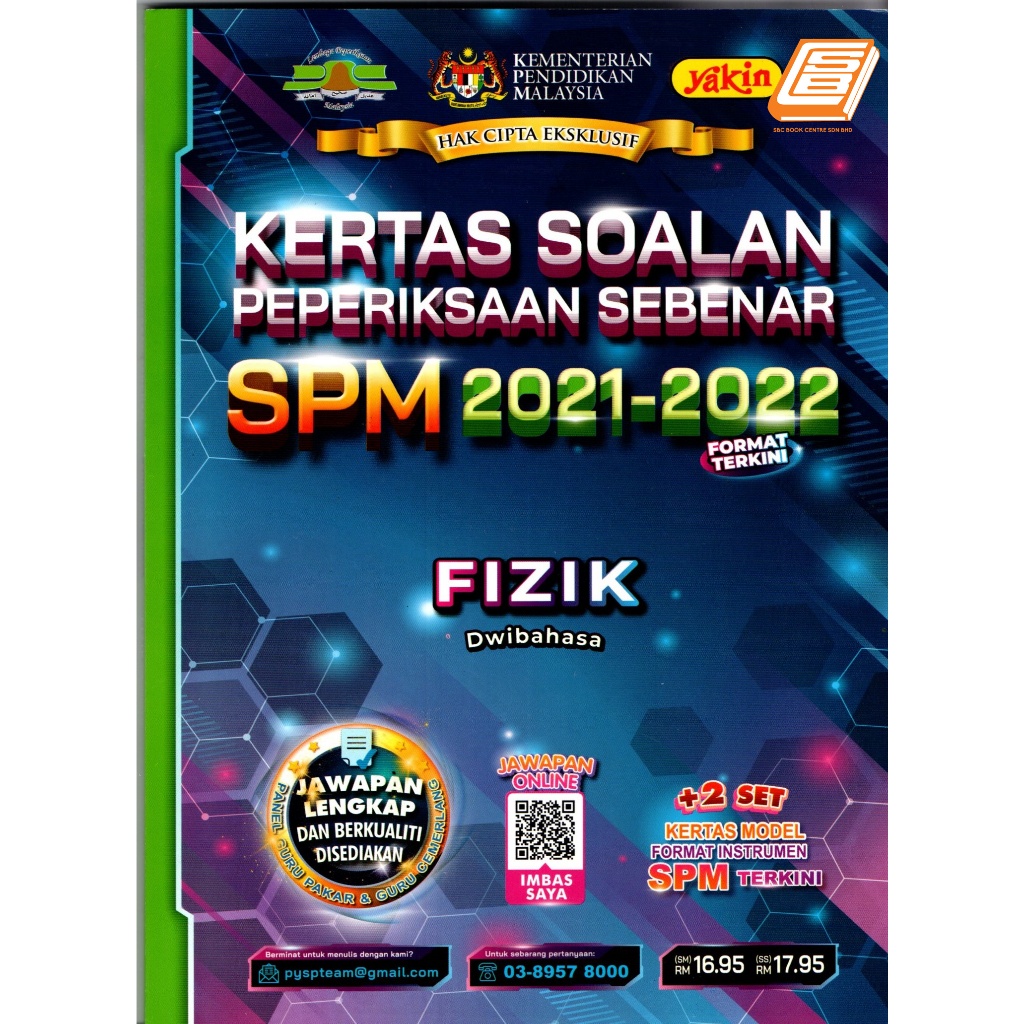 [SBCB] Kertas Model : Kertas Soalan Peperiksaan Sebenar SPM (2018-2022) (2021-2022) | Shopee ...