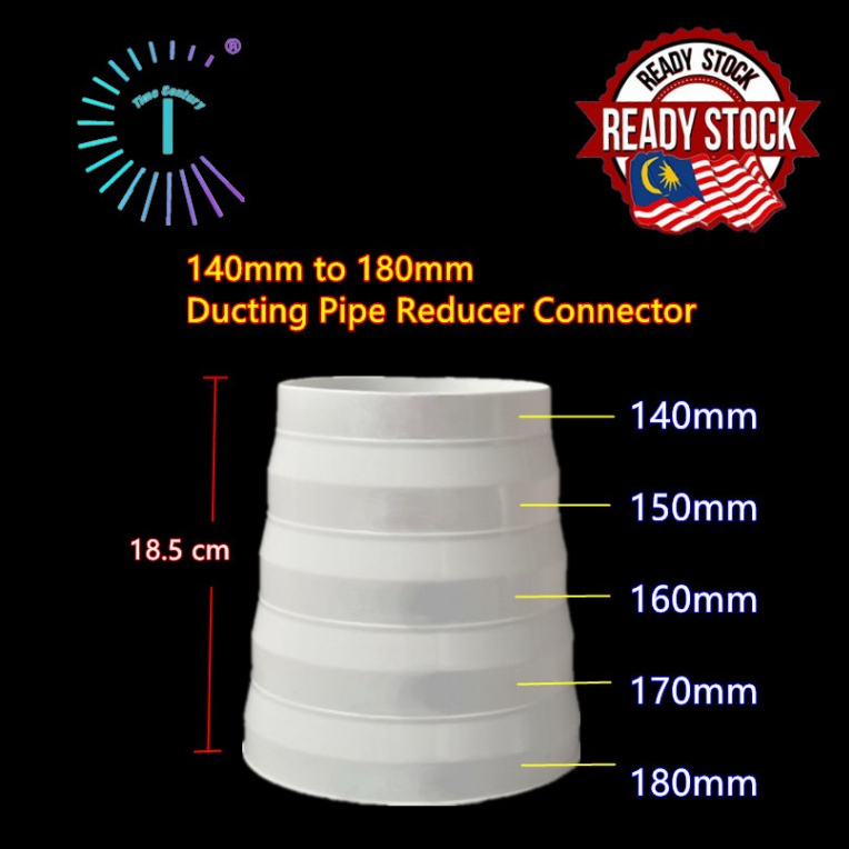 Aluminium Ducting Pipe Reducer Connector for Air Ventilation System ...
