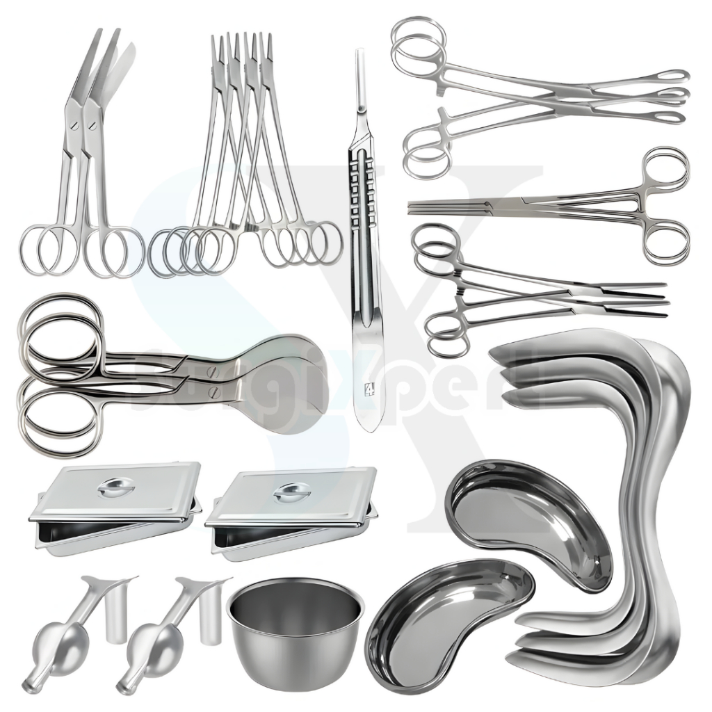 Normal Delivery Set Gynecology Physiology Dissecting Basic Surgery Set Surgical Instruments Set ...