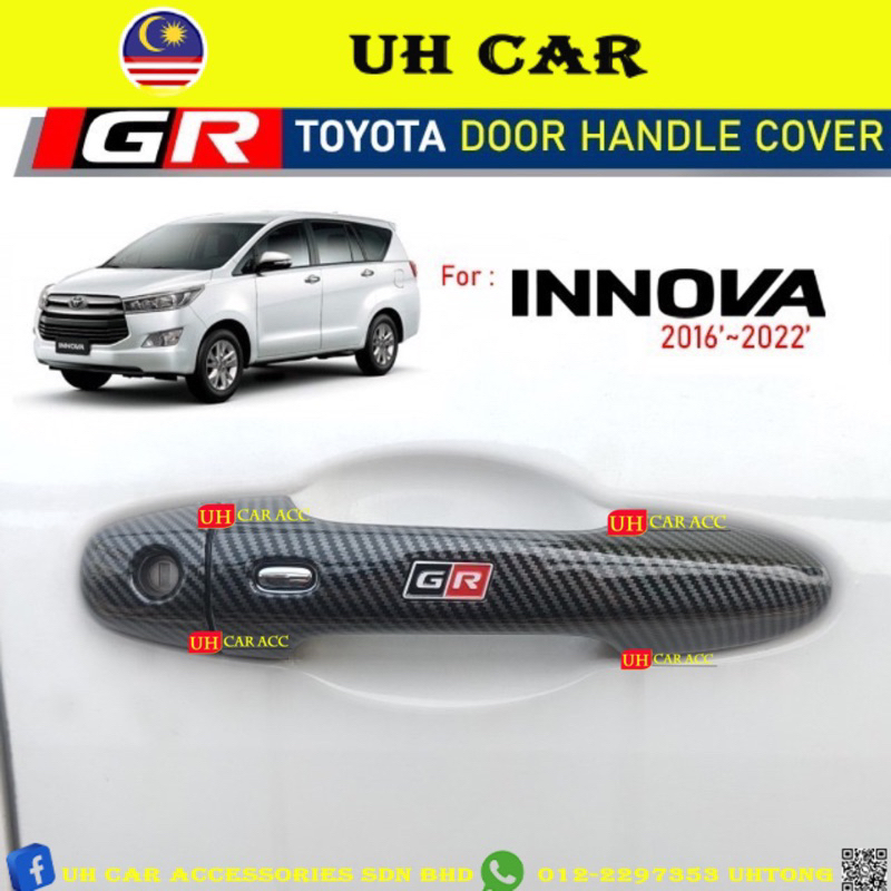 (GR SPORT) Toyota Innova 2005-2022 Gr Sport Door Handle Cover Door ...