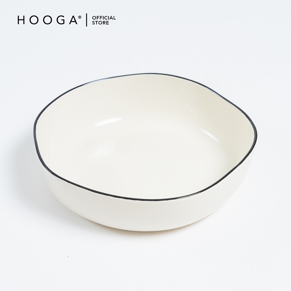 Hooga Layla White Deep Dish Plate | Shopee Malaysia