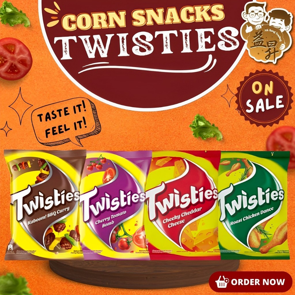 8 packs x 13gm [Self-Packaging] - Twisties Corn Snacks [Cheeky Cheddar ...