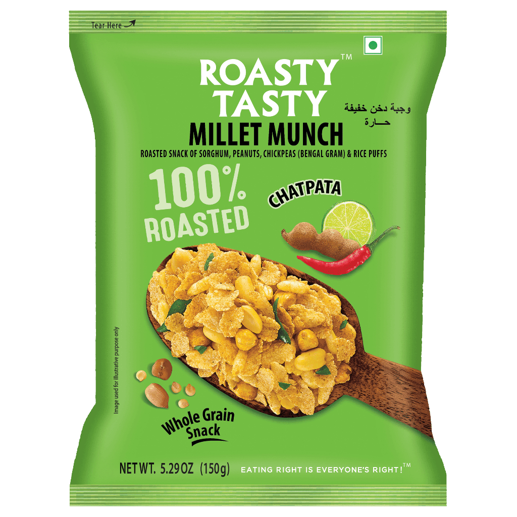 ROASTY TASTY - MILLET MUNCH (CHATPATA - LIME & CHILLI) - 150g | Shopee ...
