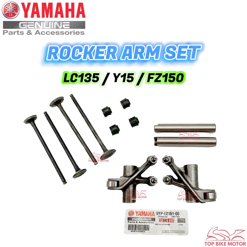 YAMAHA LC135 FZ150 Y15ZR Y15 VALVE ROCKER ARM SET TAPPET SCREW ROCKER ...