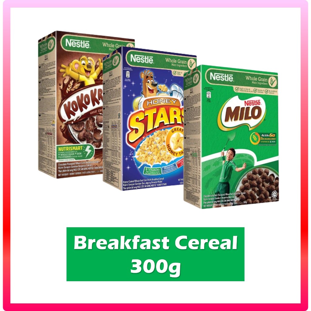Nestle Breakfast Kokokrunch Honeystar Milo Cereal 300g | Shopee Malaysia