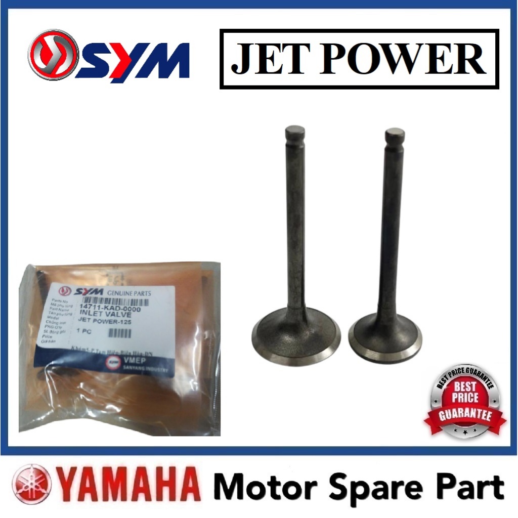 SYM JET POWER VALVE SET 0 INTAKE EXHAUST IN EX VALVE API MINYAK ...