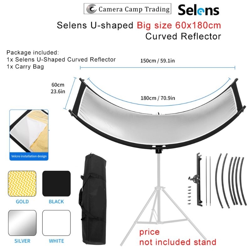 Selens-Brand & ZS Brand U-shaped Curved Reflector With Four Color ...