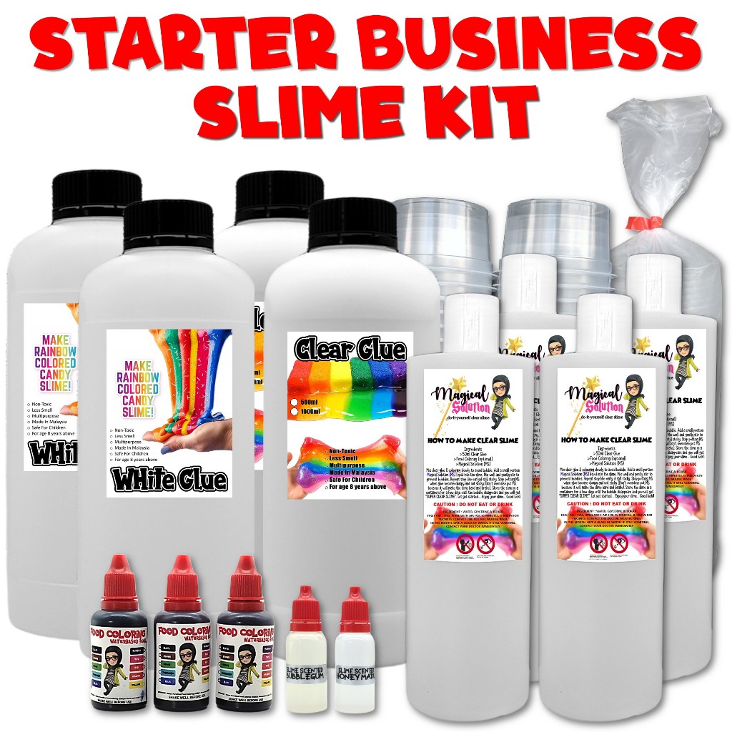 STARTER BUSINESS SET / FUN PACK PARTY BOX / SUPER JUMBO PARTY SLIME KIT ...
