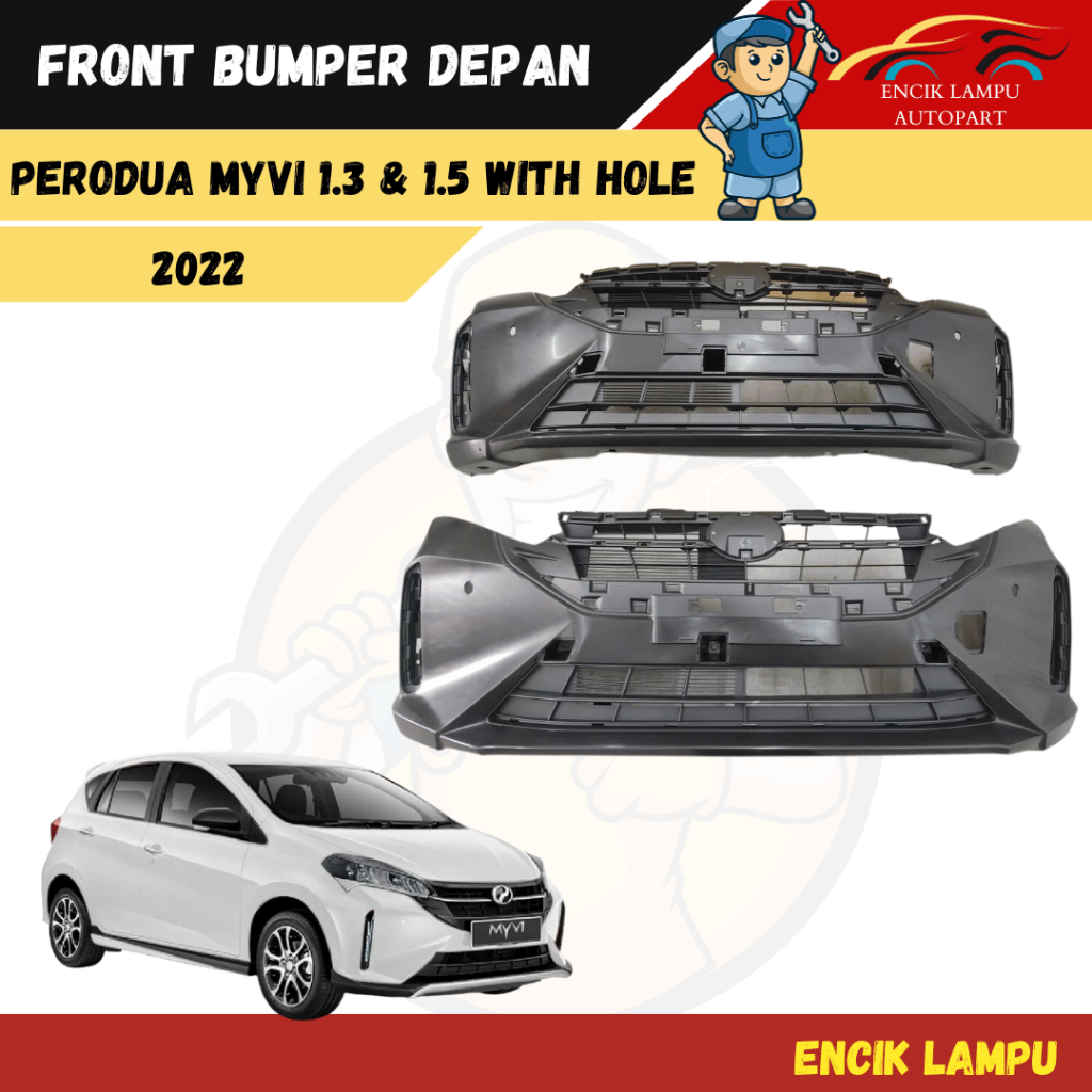 Perodua Myvi Facelift 2021-2022 1.3 & 1.5 Front Bumper Hadapan Original ...