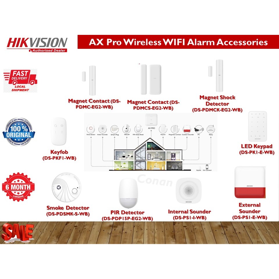 HIKVISION AX PRO Wireless WIFI Alarm Accessories - Wireless Sensors ...