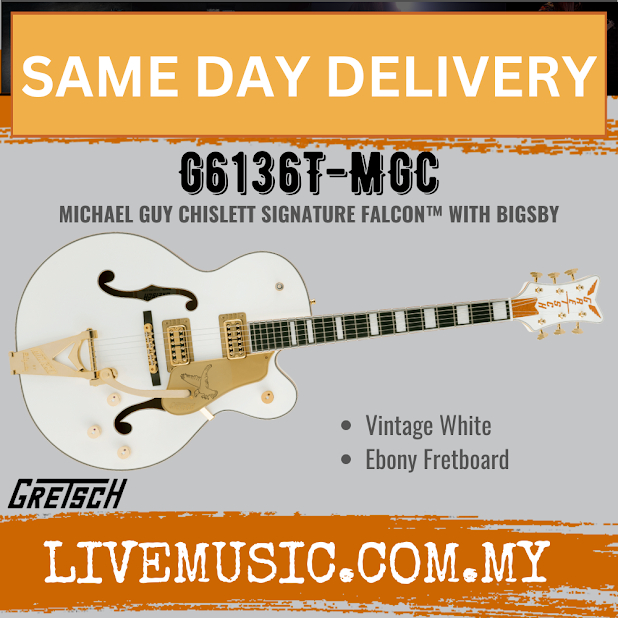 Gretsch G6136T-MGC Michael Guy Chislett Signature Falcon Electric ...