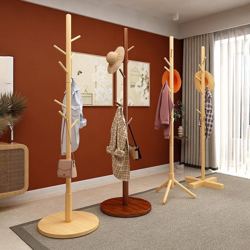 Hat Coat Rack Stand Wooden Hanger Rack Garment Hanger Clothes Rack ...