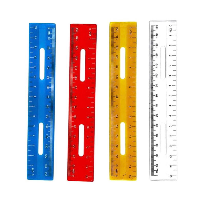 Student Plastic Transparent Clear Ruler (24pcs) / Pembaris Murid ...