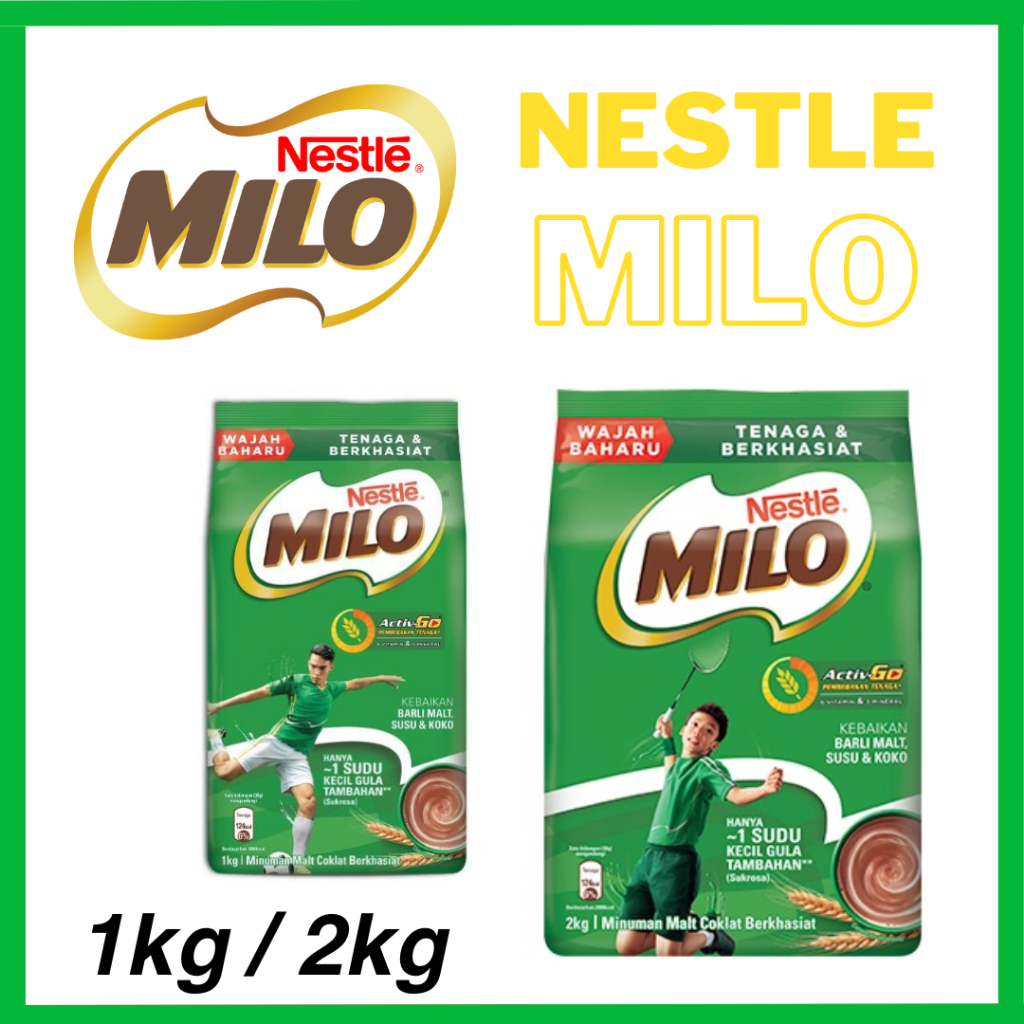 Nestle Milo 1kg / 2kg Active Go | Shopee Malaysia