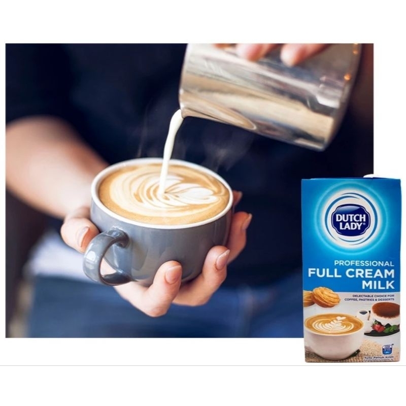 Dutch Lady Professional UHT Full Cream Milk 1L - Food Service Barista ...