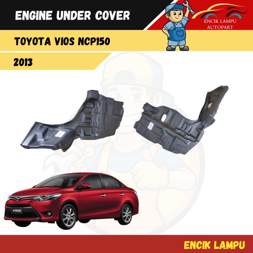 Toyota Vios Ncp150 2013 Engine Under Cover, Engine Splash Guard ...